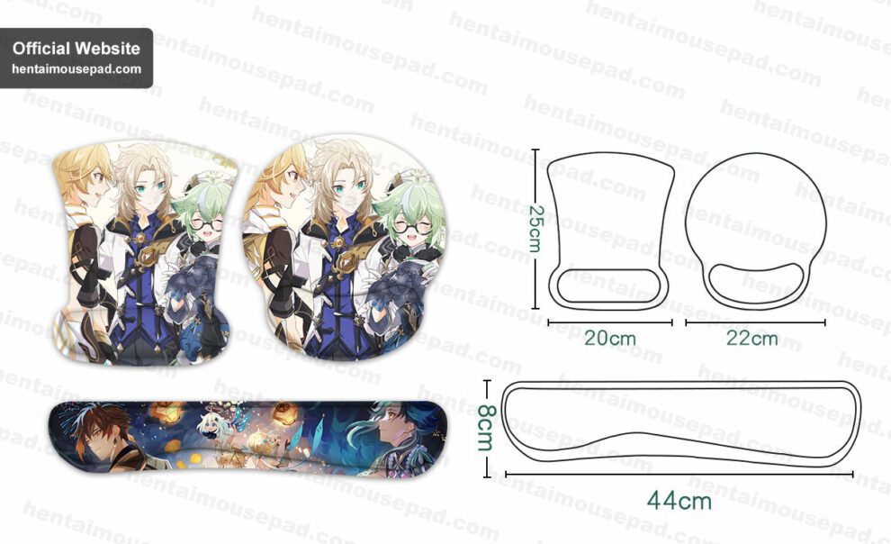 Genshin Impact Yae Miko Mousepad With Wrist Rest - HentaiMousePad.com